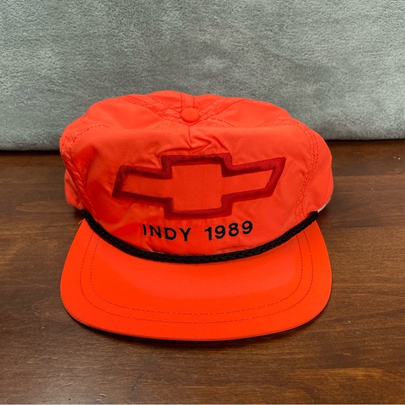 Accessories | Vintage 8s 1989 Chevrolet Chevy Racing Hat Cap Orange ...